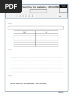 Grade 6 Placement Test Overview | PDF