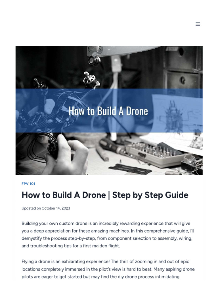Building a drone | PDF
