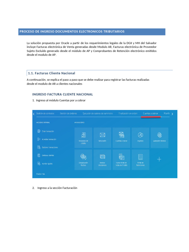 Manual Documentos Electronicos Tributarios El Salvador | PDF | Factura | Industrias de servicio