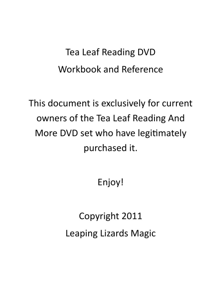 Teacup Quick Reference | Download Free PDF | Thought | Mind