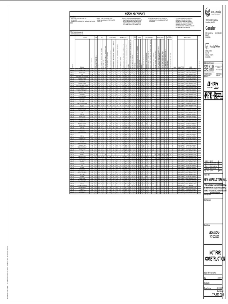 TB-M0.008 - MECHANICAL - SCHEDULES | PDF | Electrical Engineering ...