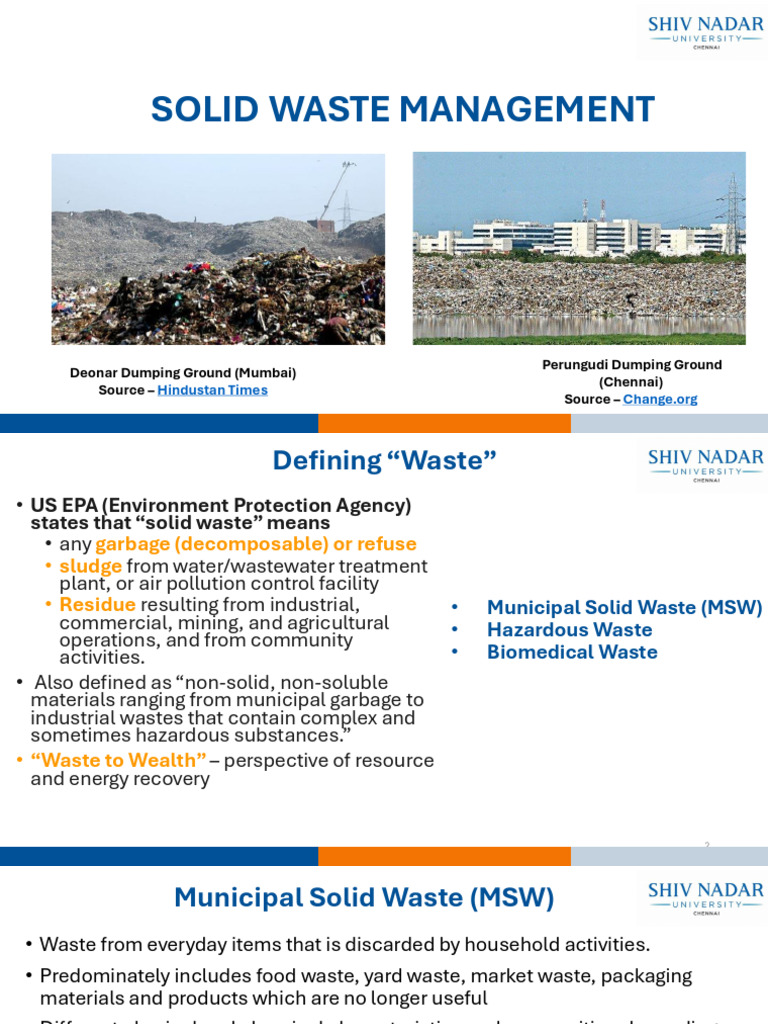 Solid Waste and Management | PDF | Waste | Municipal Solid Waste