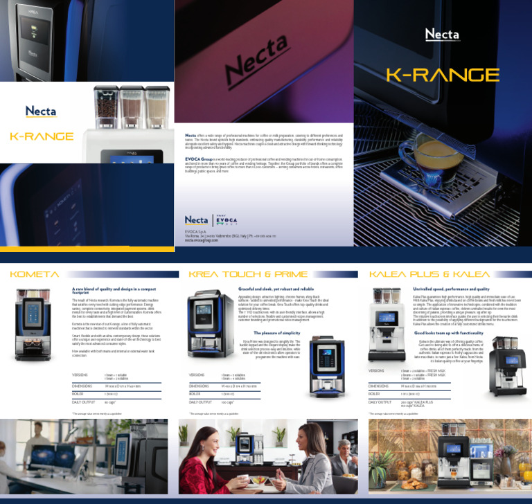Necta_K-Range_English | PDF | Coffee | Drink