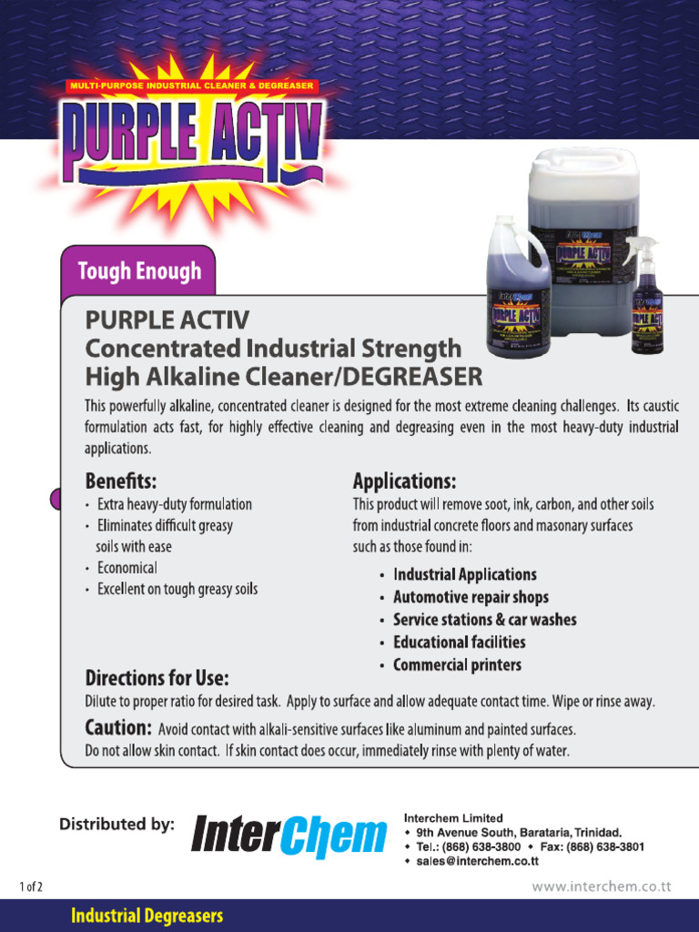 Purple Activ Spec. Sheet - 2021 | PDF