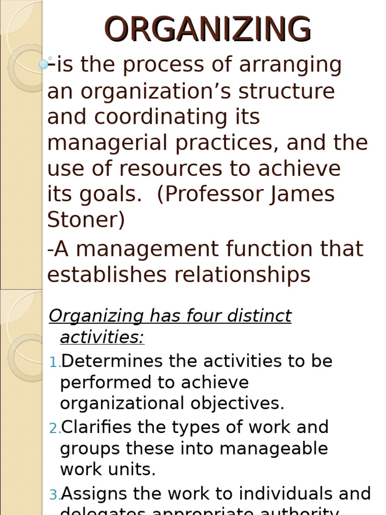 Lesson 6 Organizing 2 | PDF | Organizational Structure | Marketing