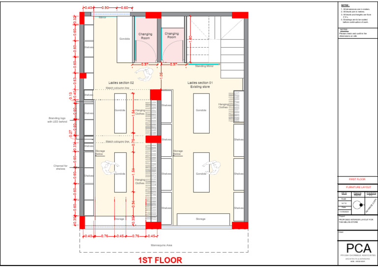 Clothing Store Interior Layout Plan | PDF
