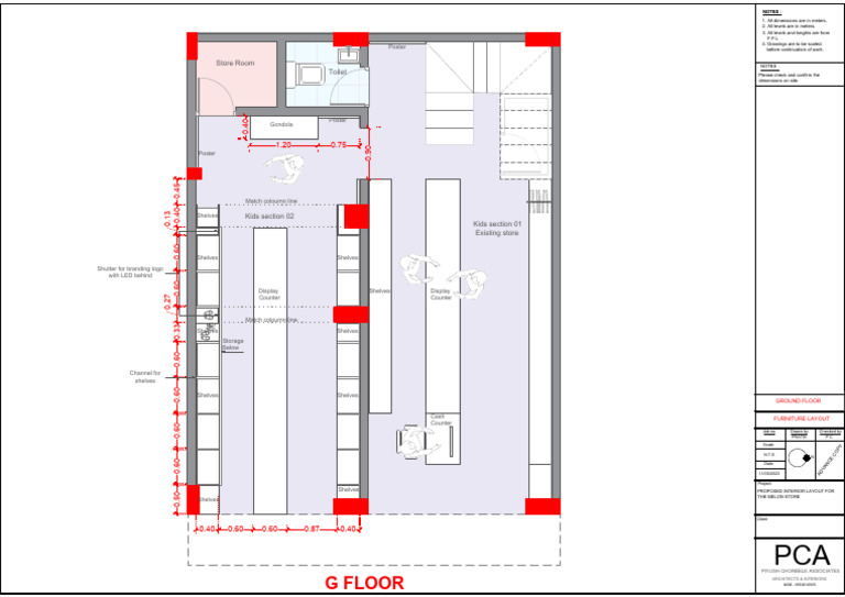 CLOTHING STORE-G FLOOR FURNITURE LAYOUT (1) | PDF