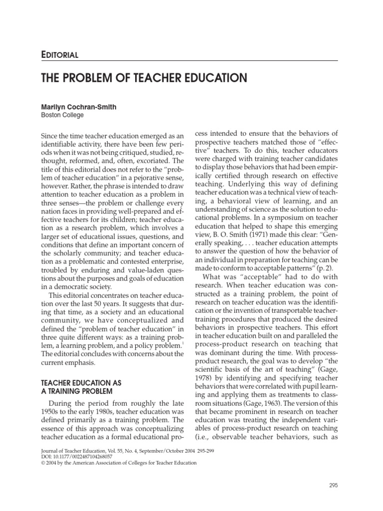 Teacher Education | PDF | Teacher Education | Teachers