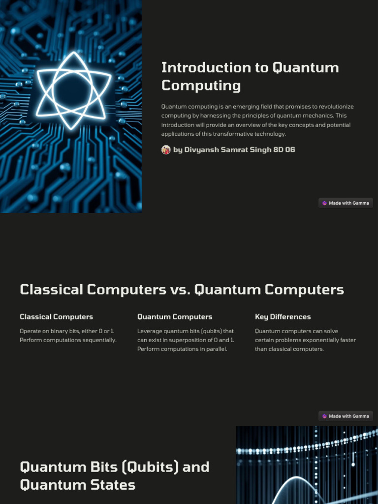 Introduction To Quantum Computing | PDF | Quantum Computing | Computer Science