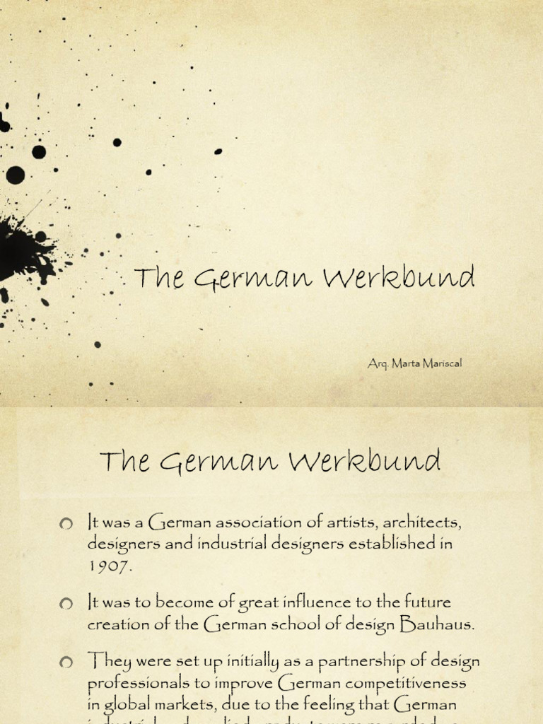 The German Werkbund | PDF | Social Science | Art