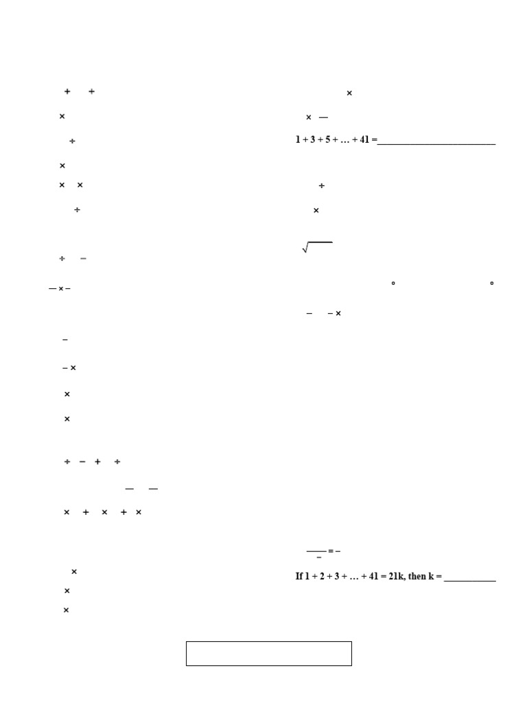 2016-2017 Number Sense Test16-17 Number Sense #3 | PDF | Area | Geometry