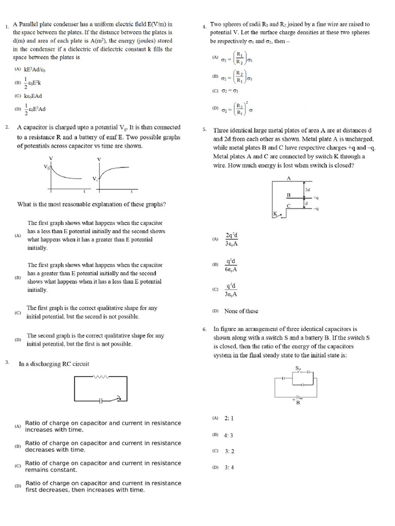 Physics JEE Capacitor-310083-2024-09-26 16 - 18 - 08 | PDF | Teaching ...