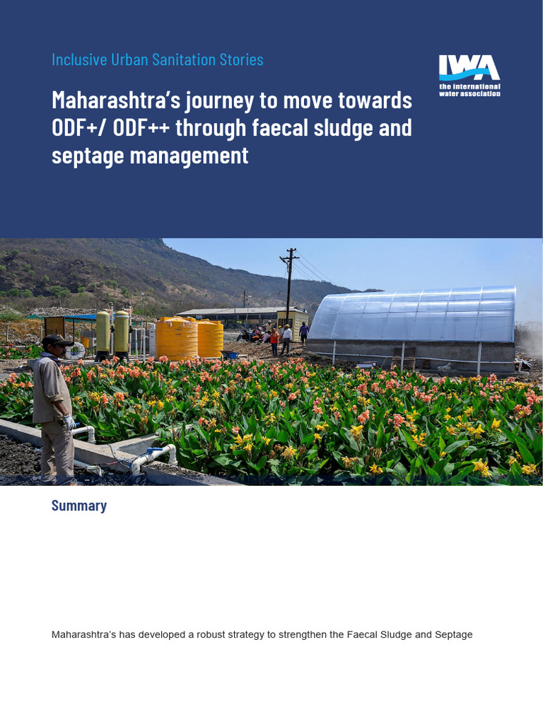 Maharashtra's Journey To Move Towards ODF+/ ODF++ Through Faecal Sludge ...