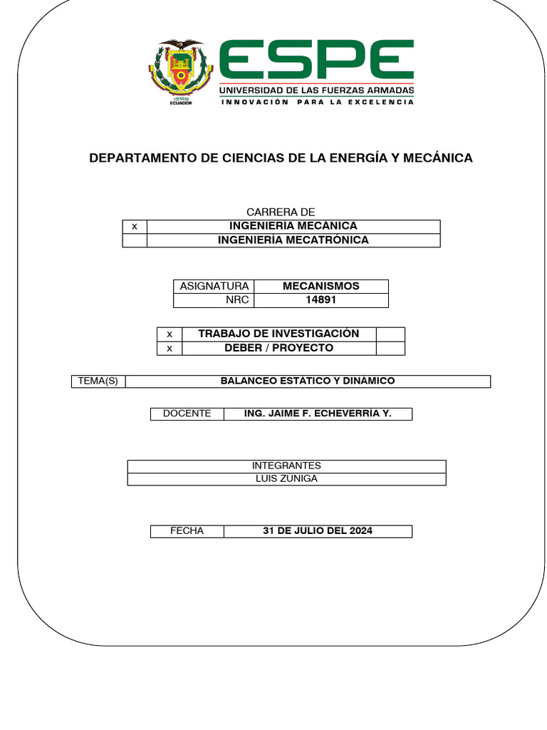 Balanceo Estático y Dinámico en Ejes | PDF | Rotación | Ángulo