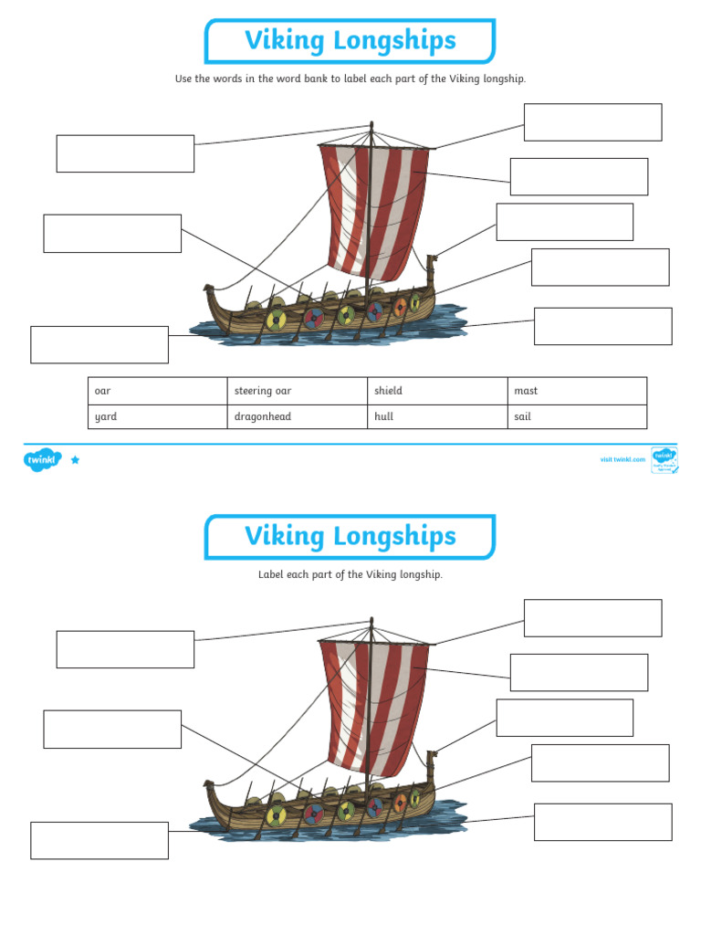 Labeling Parts of Viking Longships | PDF