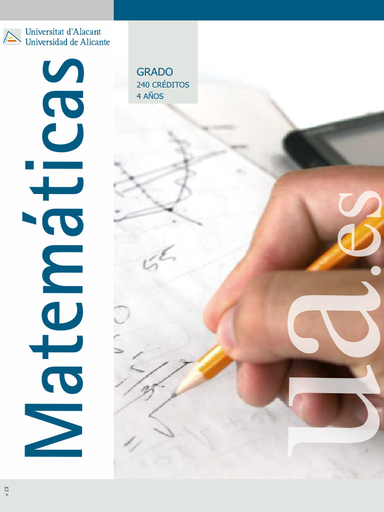 Grado en Matemáticas - Universidad de Alicante | PDF | Análisis ...