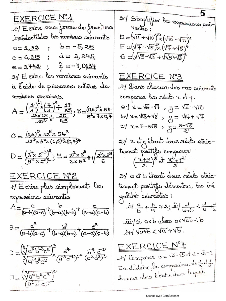 Fascicule Corrigé Maths K Niveau 2nde C by Tehua | PDF