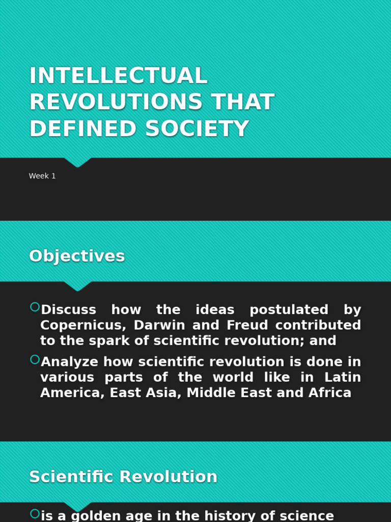 Lesson 1 Intellectual Revolutions That Defined Society | PDF | Science ...