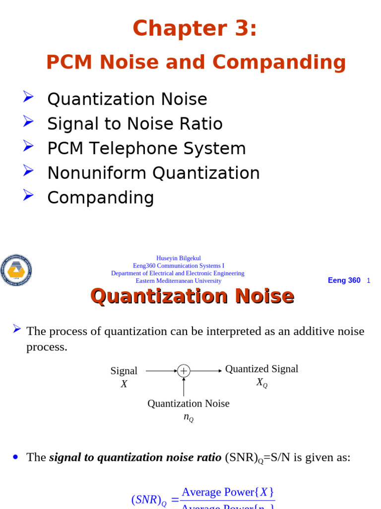 Chapter3_Lect3 | PDF | Signal To Noise Ratio | Sampling (Signal Processing)
