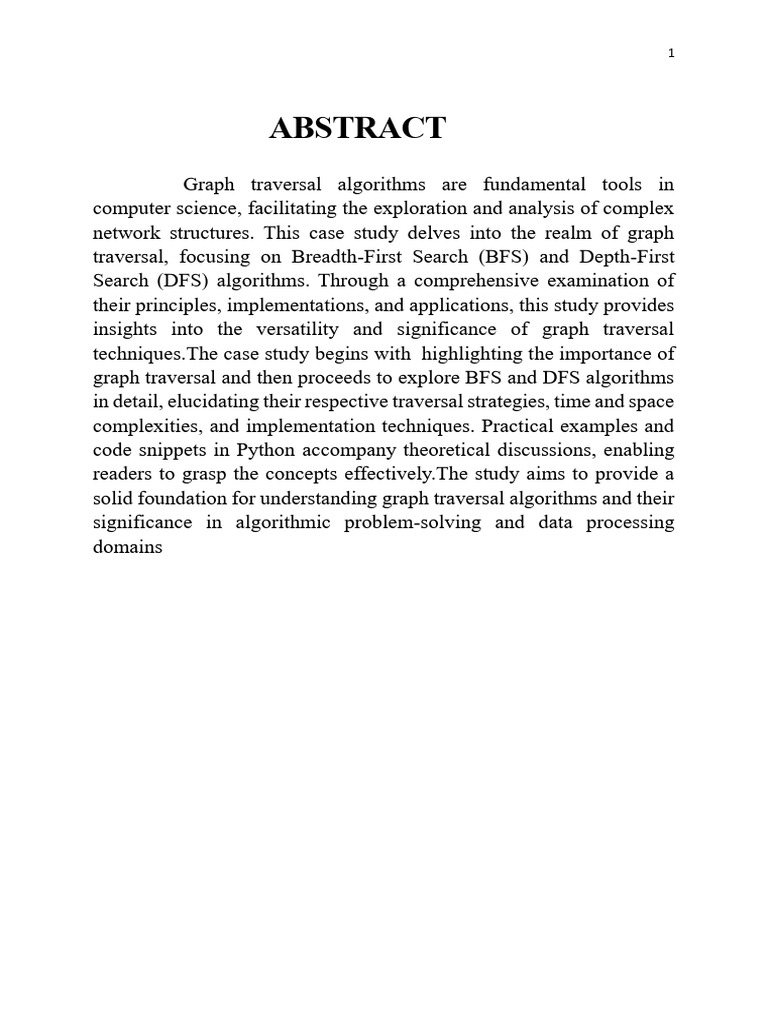 Graph Traversal: BFS & DFS Explained | PDF | Vertex (Graph Theory ...