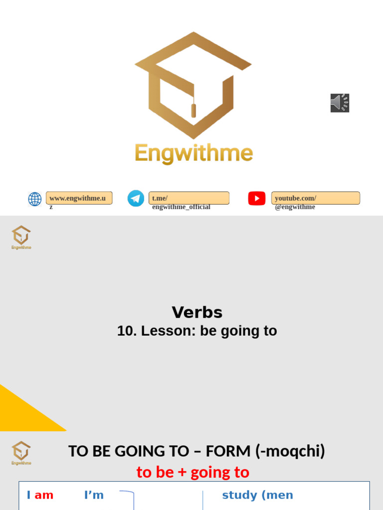 10. be going to | PDF