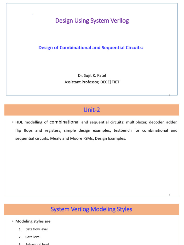Unit-II- Design of Digital Systems Updated | PDF | Logic Gate | Computer Engineering