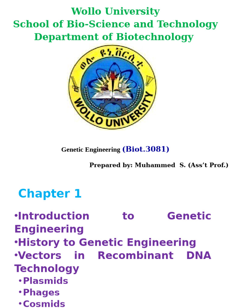 Genetic Engineering | PDF | Restriction Enzyme | Molecular Cloning