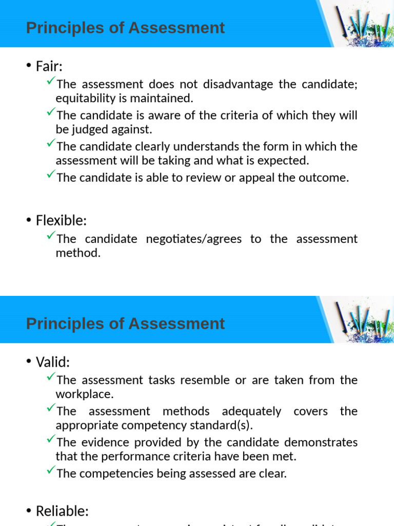Principles of Assessment - Gathering Evidence | PDF | Educational ...