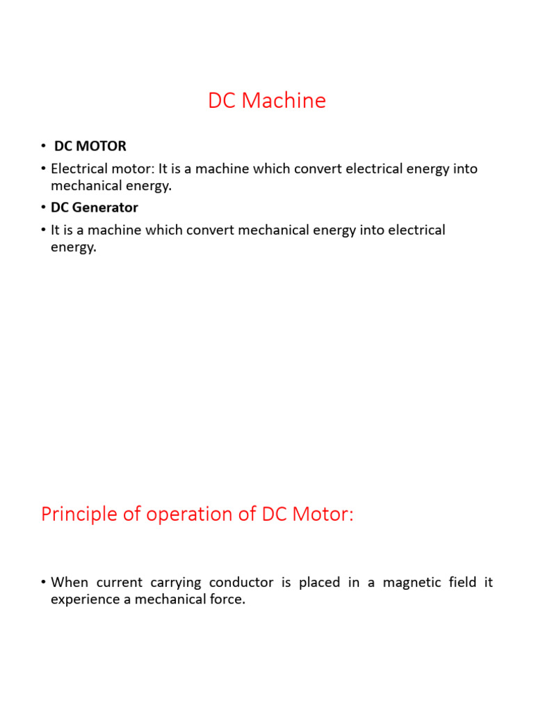 Construction of DC Machine | PDF | Electric Motor | Electricity