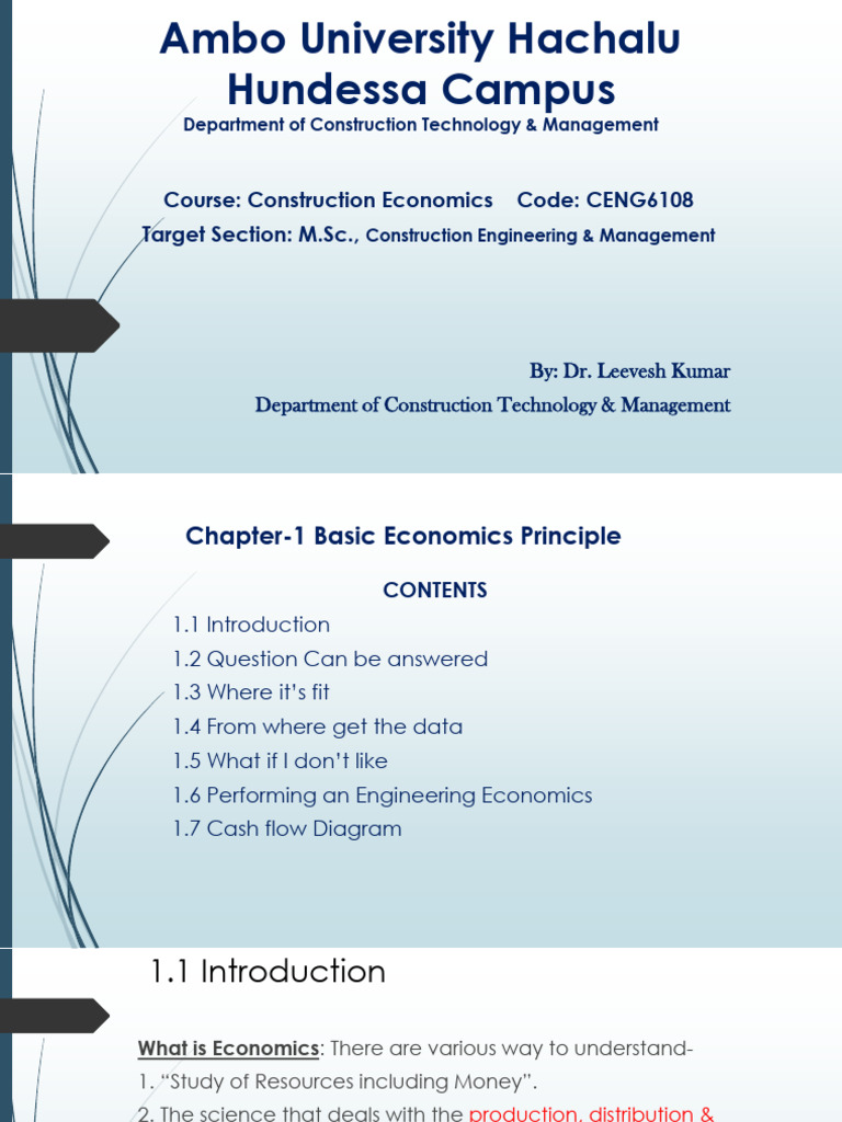 Chapter-1 Basic Economics Principle | PDF | Economics | Expense