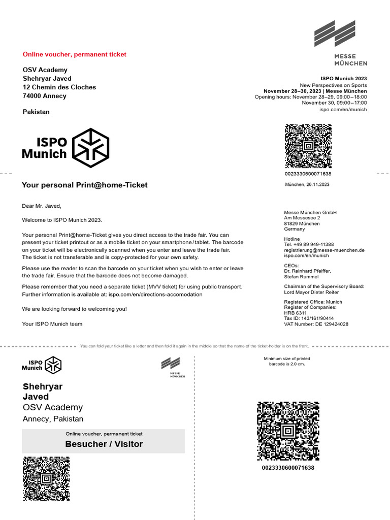 ISPO TICKET | PDF | Input/Output