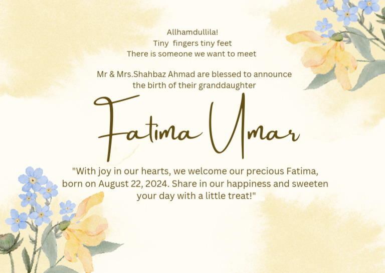 Yellow Watercolor Congratulations Card | PDF | Cooking, Food & Wine