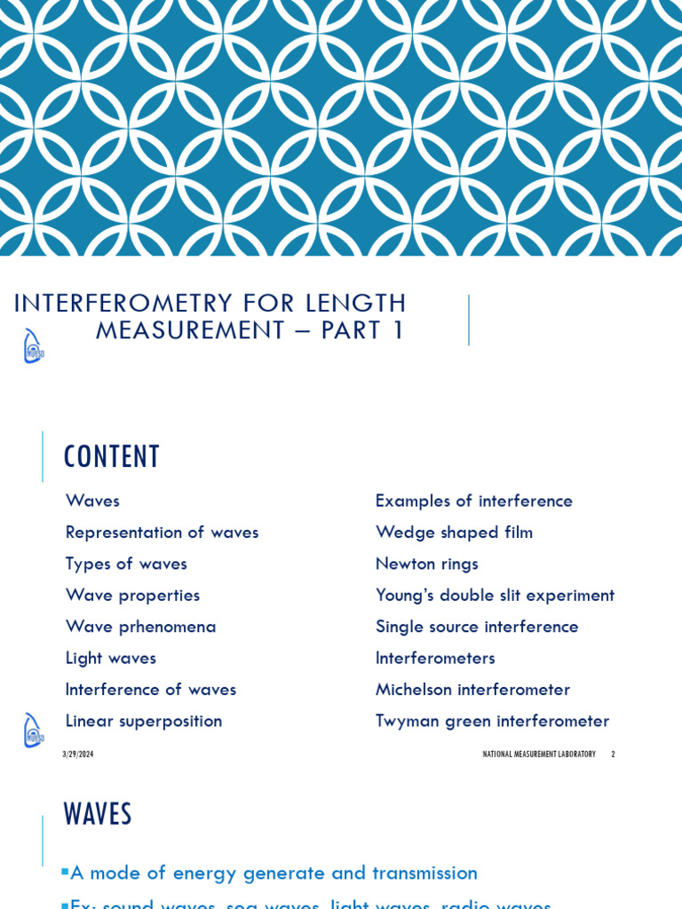 interferometry for length measurement - part 1 | PDF | Waves | Interferometry