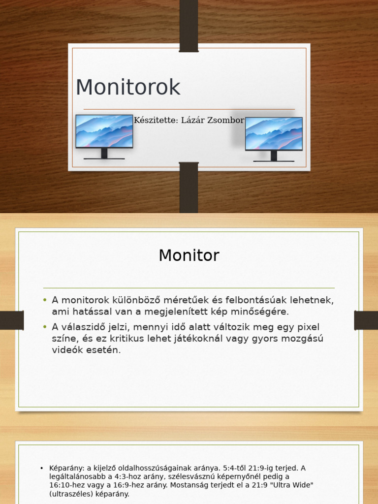 Monitorok | PDF
