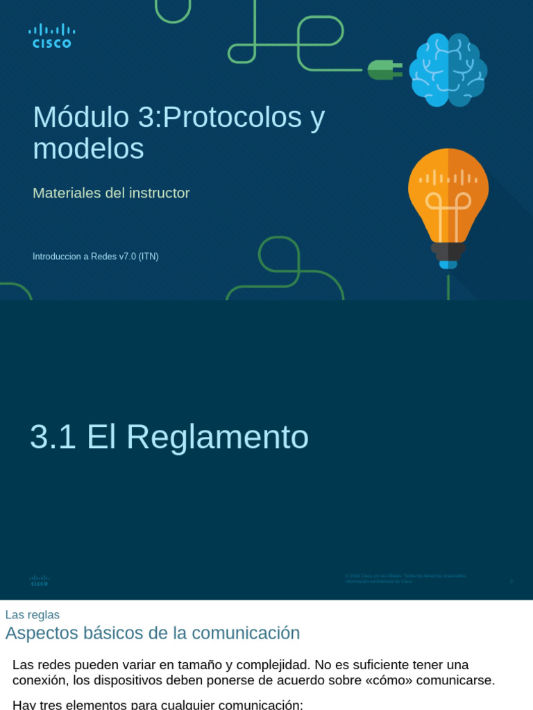 ITN Module 3 | PDF | Modelo osi | Red de computadoras
