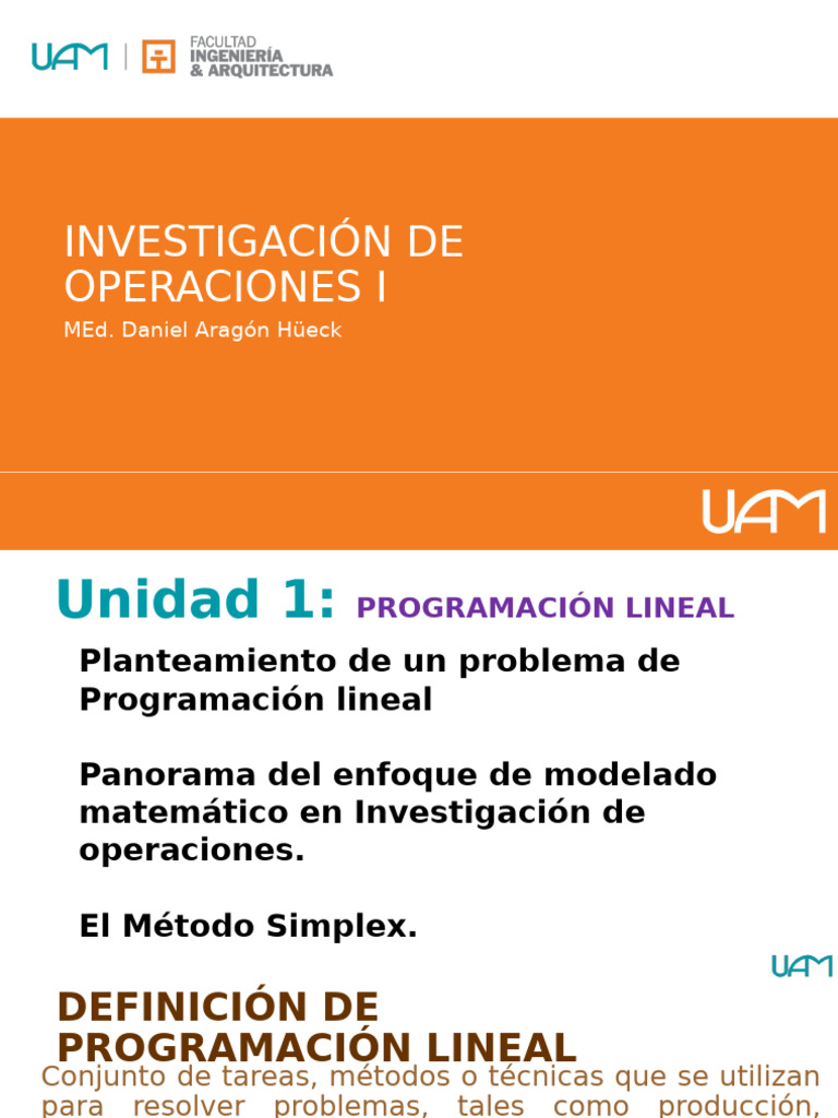 Sesión 2 - Io1 | PDF | Programación lineal | Matemáticas Aplicadas