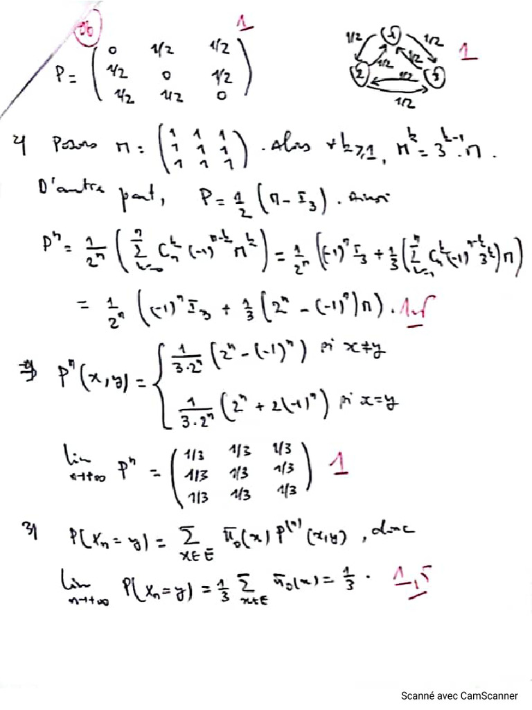 Devoir Markov Et Corro | PDF