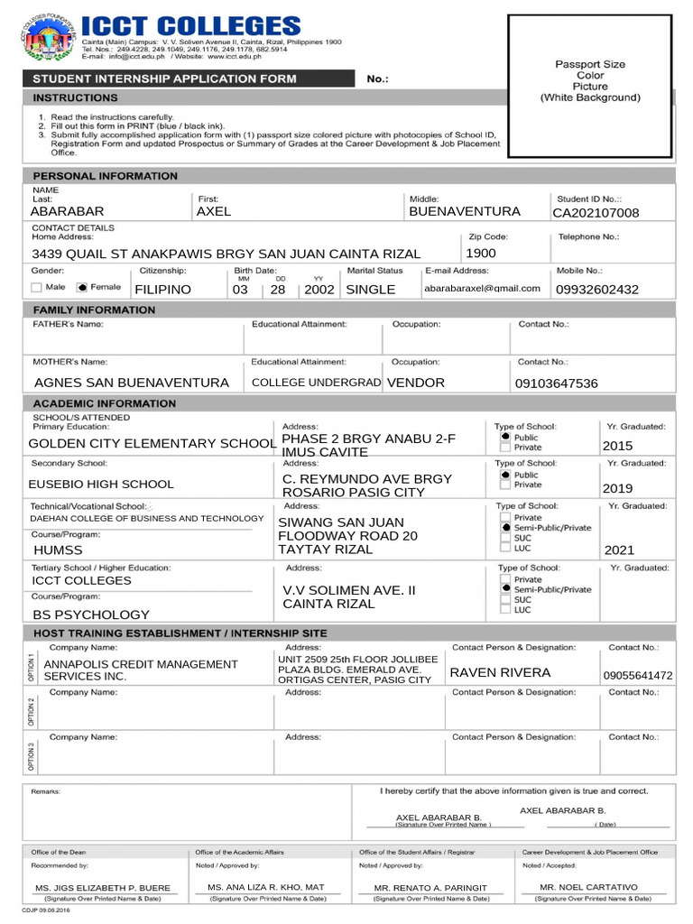 -Application-Form AXEL | PDF