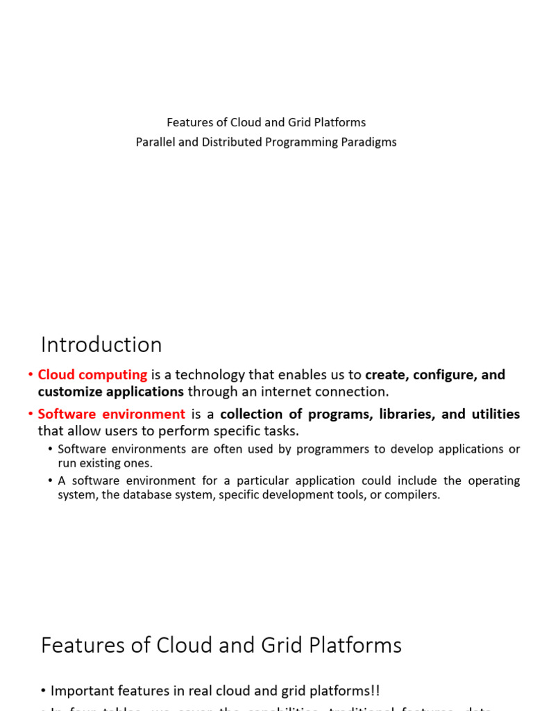 Module 4 Cloud Programming And Software Environments Pdf Grid Computing Map Reduce