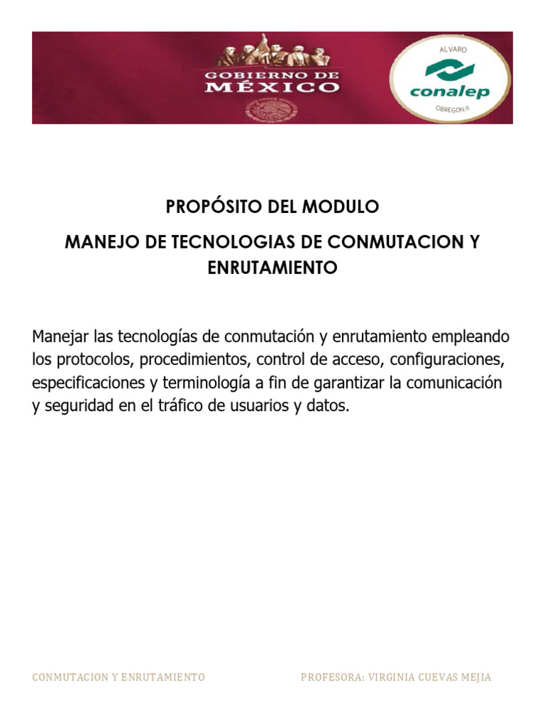 PROPOSITO DEL MODULO MPCR | PDF