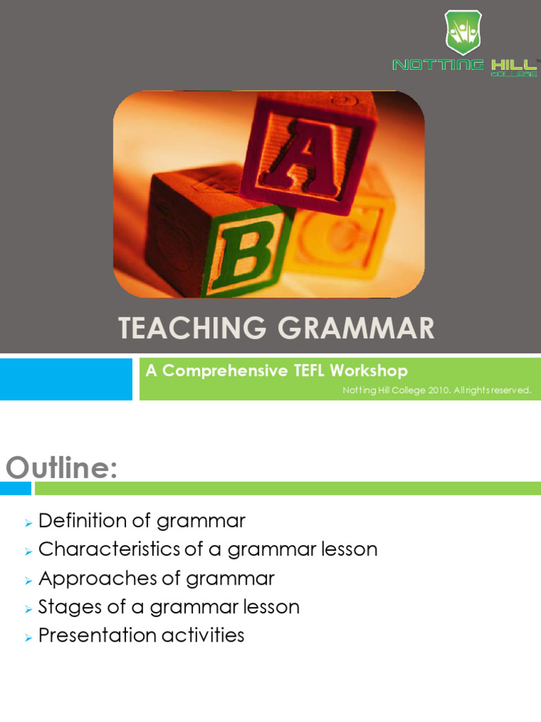 Teaching Grammar | PDF | Learning | Second Language