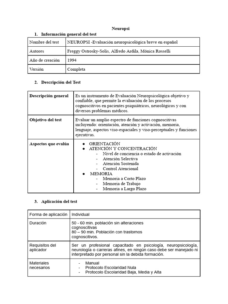 Fichas Tecnicas s | PDF | Escala de inteligencia para adultos de ...