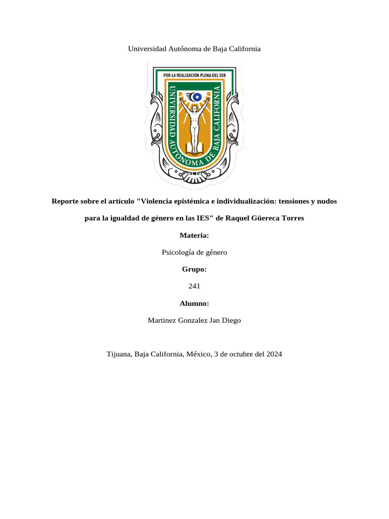 Guereca | PDF | Sexismo | Género