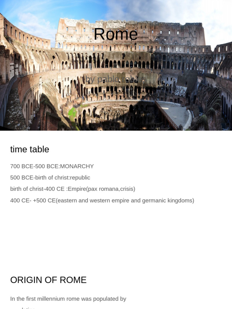 rome presentation | PDF | Shield | Ancient Rome