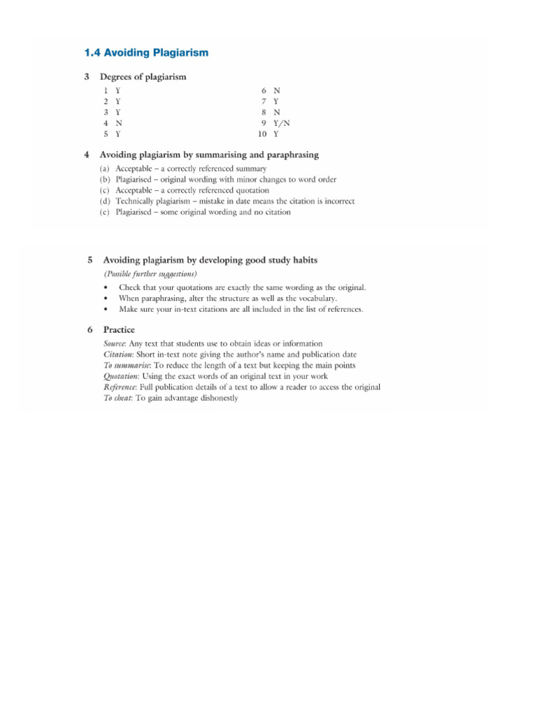 Plagiarism Solution Key | PDF