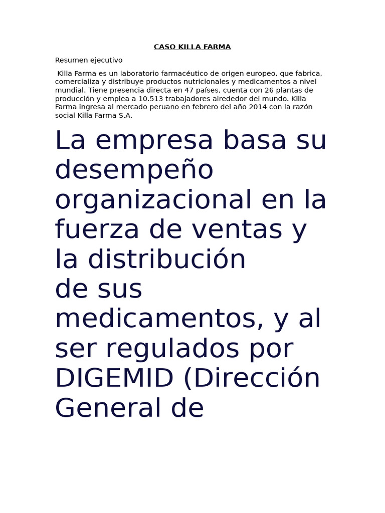 Modelo de RRHH para Killa Farma 2024 | PDF | Calidad (comercial) | Business