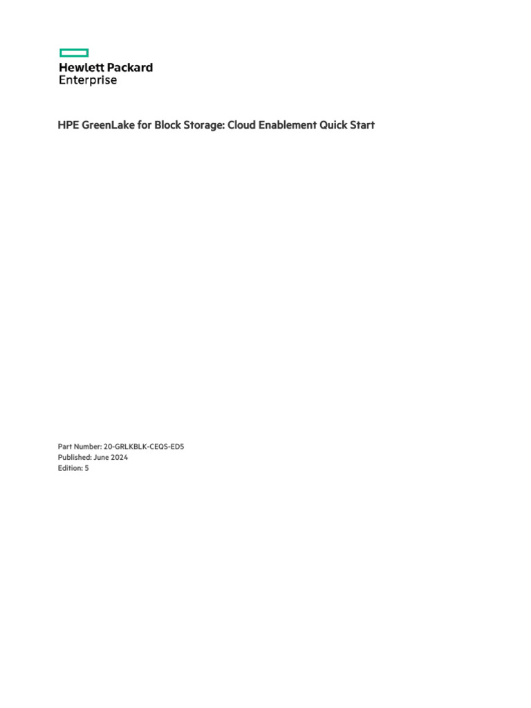 HPE - Sd00002403en - Us - HPE GreenLake For Block Storage - Cloud ...