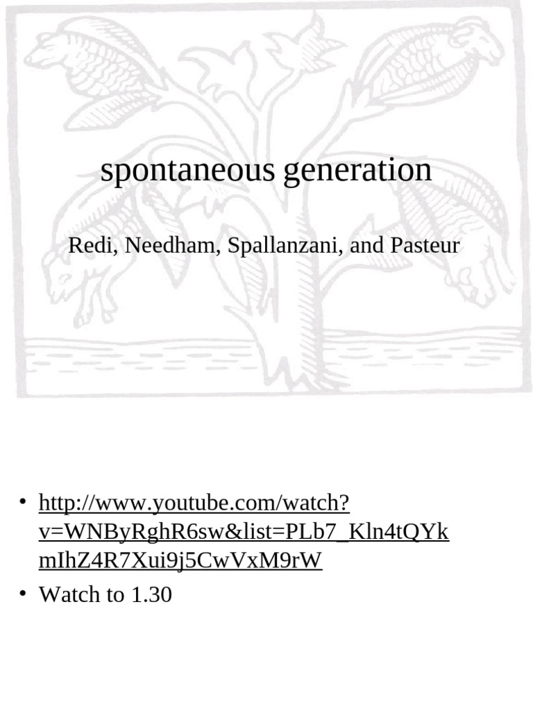 spontaneous generation | PDF | Science