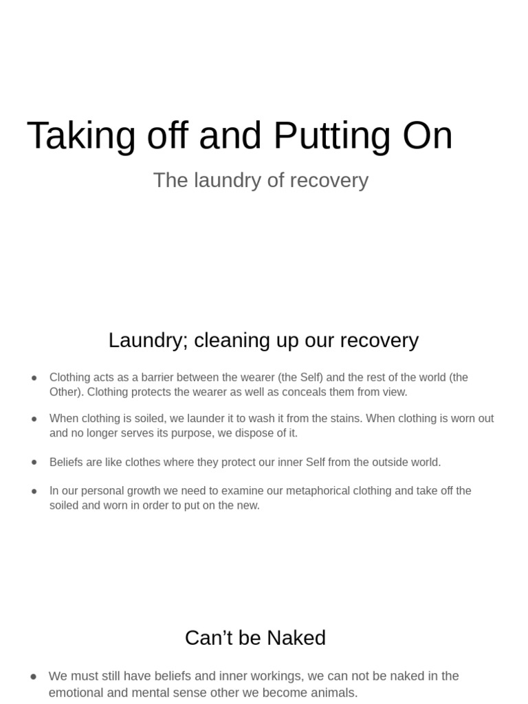 Taking Off and Putting On | PDF | Clothing | Psychology