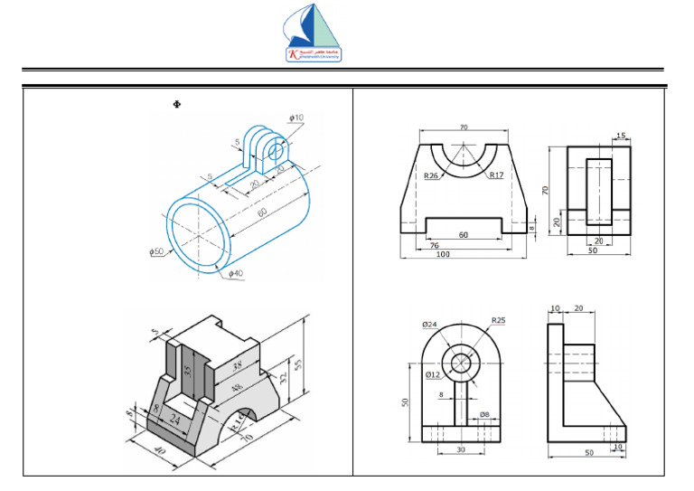 Assignment (1) Engineering Drawing (2) | PDF